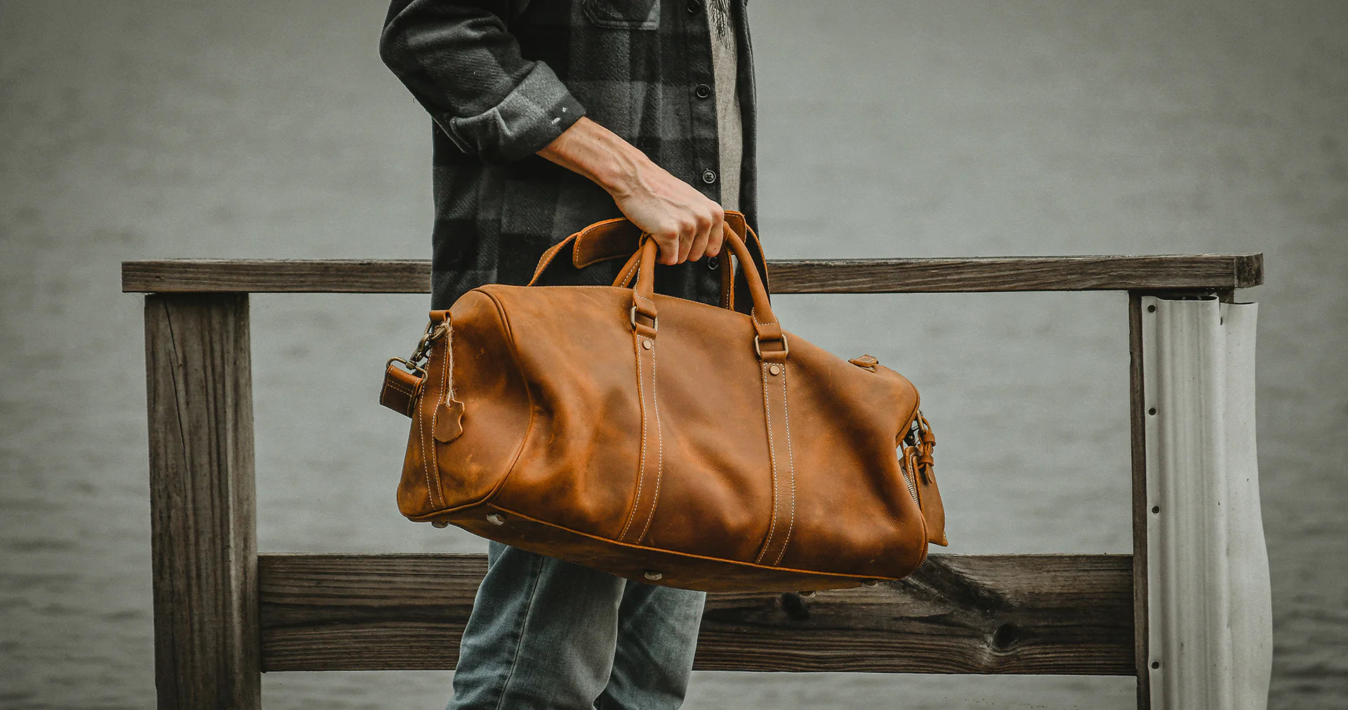 Handmade Leather Duffel Bags – Hudson Forge New York
